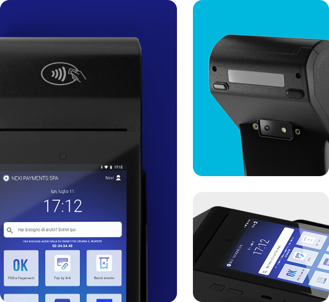 SmartPOS® Mini con stampante: stampa ricevute ovunque | Nexi